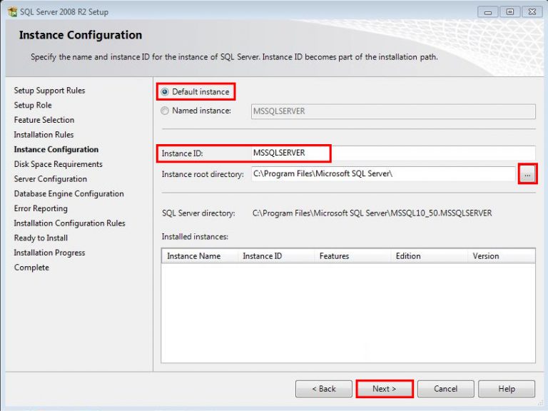 نصب بانک اطلاعاتی SQL Server 2008R2 | راهنمای نرم افزار هلو