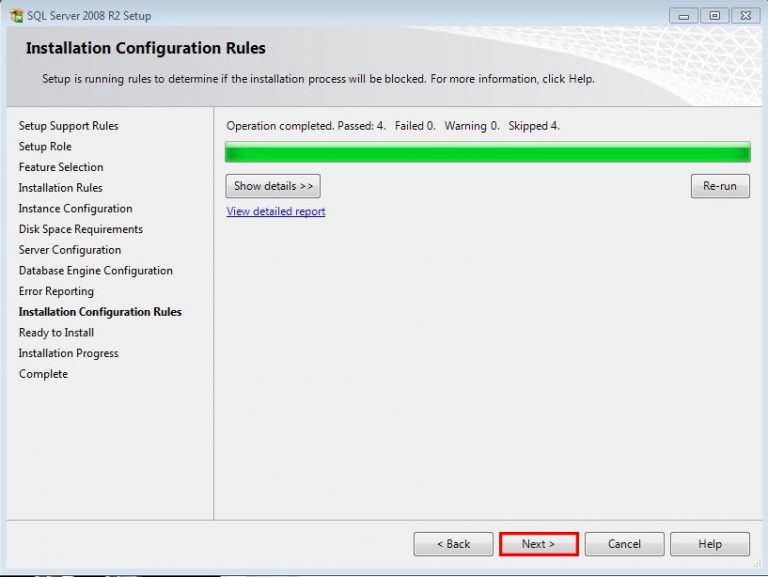 نصب بانک اطلاعاتی SQL Server 2008R2 | راهنمای نرم افزار هلو