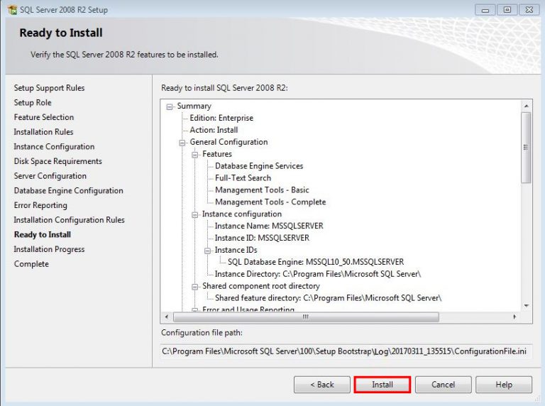 نصب بانک اطلاعاتی SQL Server 2008R2 | راهنمای نرم افزار هلو